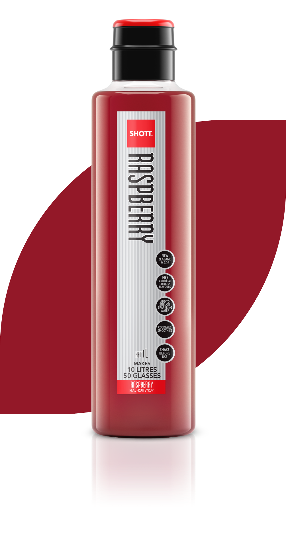 SHOTT Raspberry Syrup 1Ltr – SHOTT Beverages