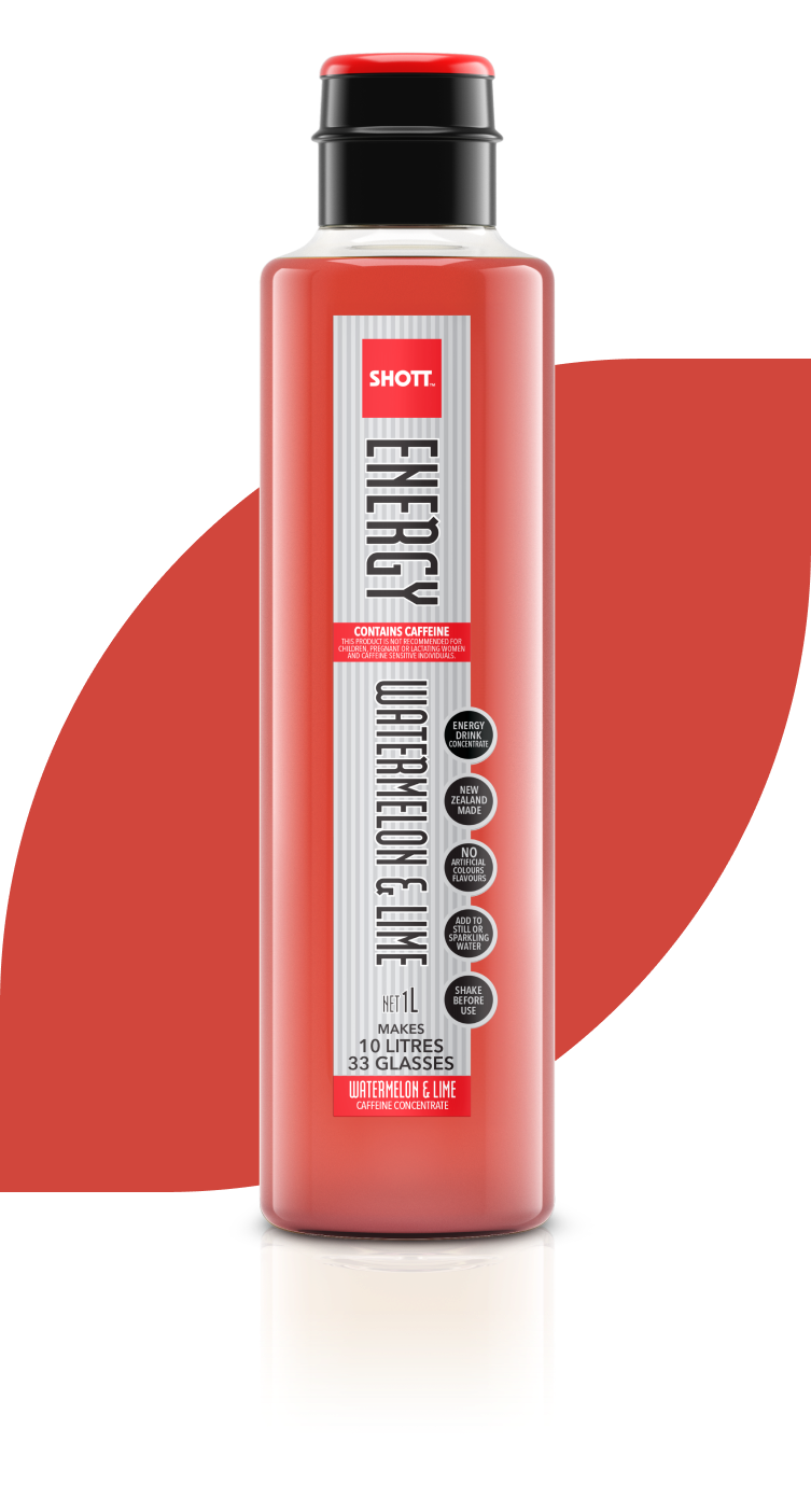 SHOTT Energy (Yerba Maté) WATERMELON & LIME Syrup 1Ltr – SHOTT Beverages